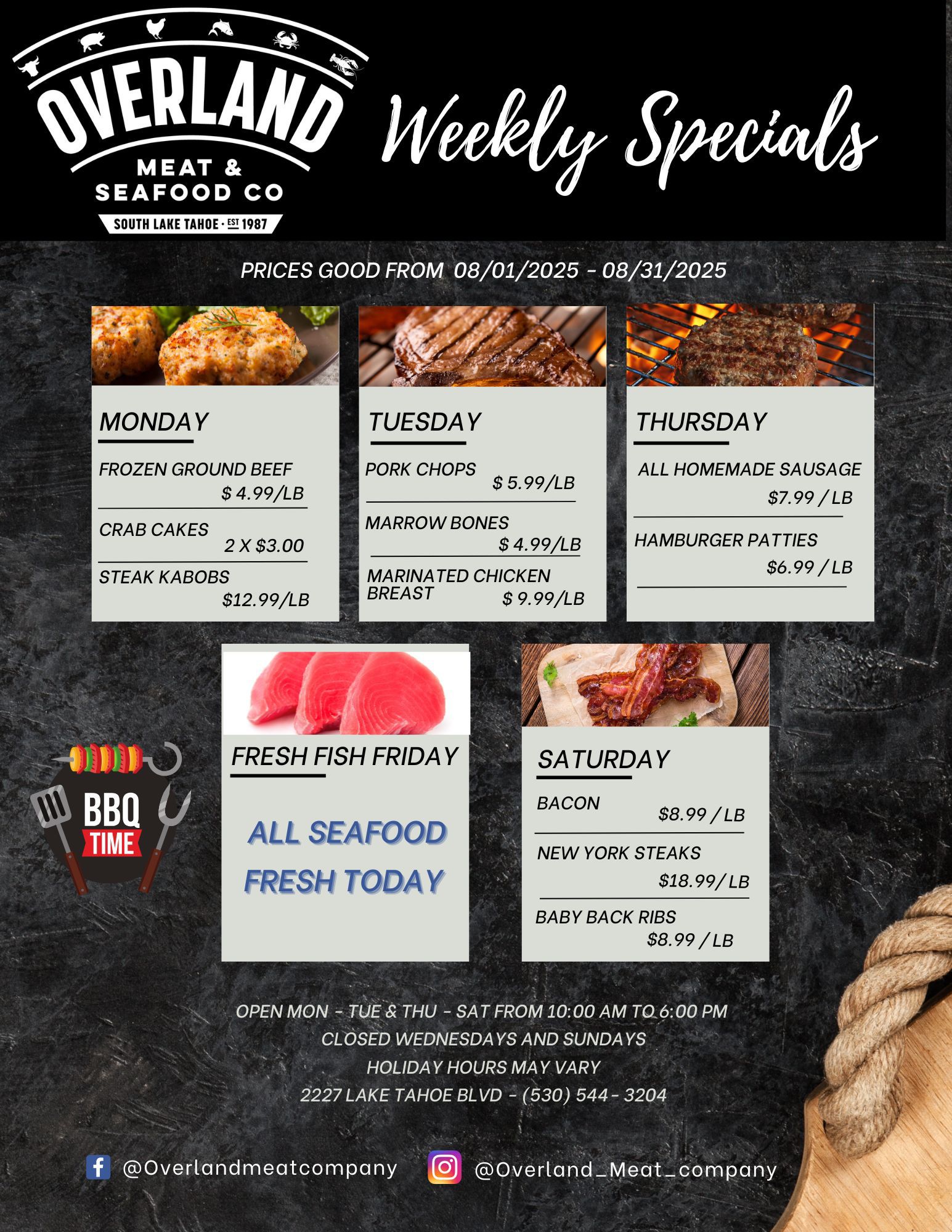 Specials | Overland Meat & Seafood Company